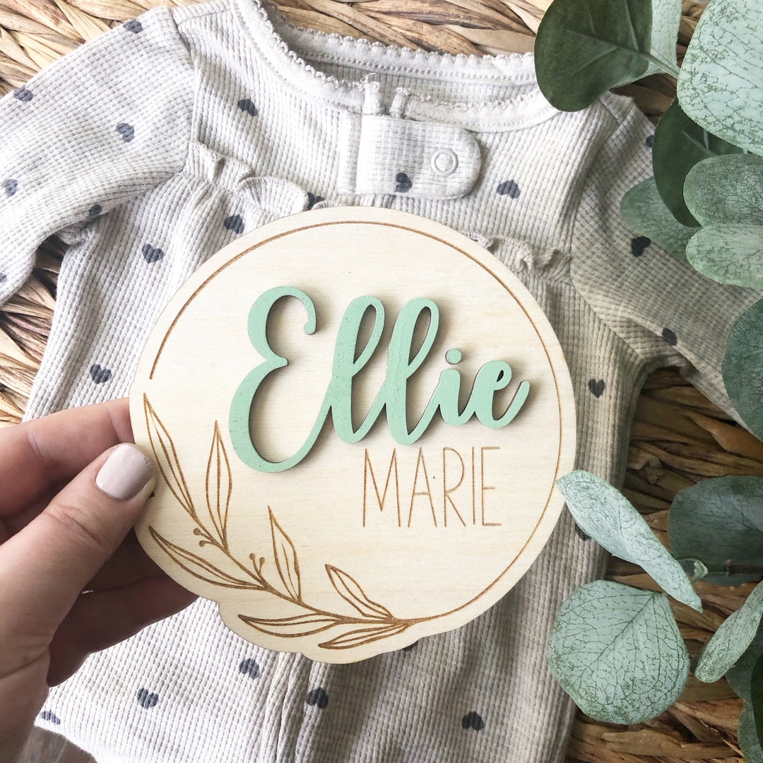 Baby Photo Prop | New Baby Announcement | Baby Name Announcement ...