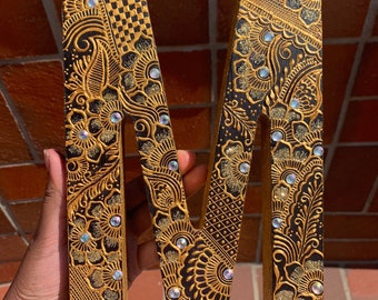 Wooden Henna Letters - Etsy