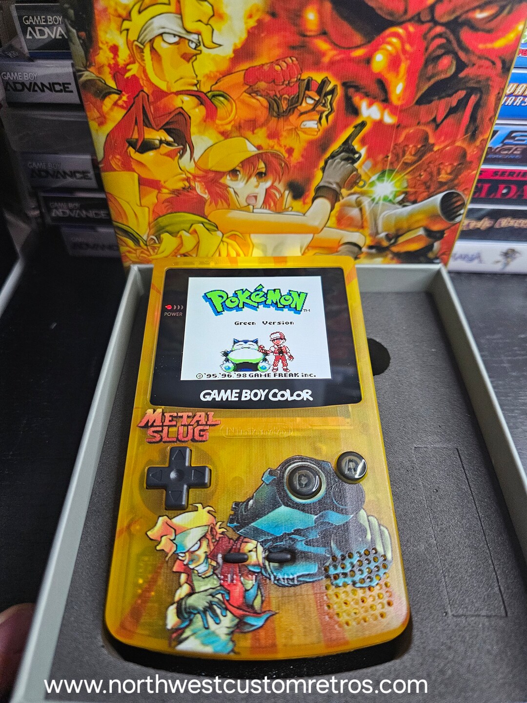 Nintendo Gameboy Color Uv Printed Metal Slug Shell Retro Pixel Q5 Ips ...