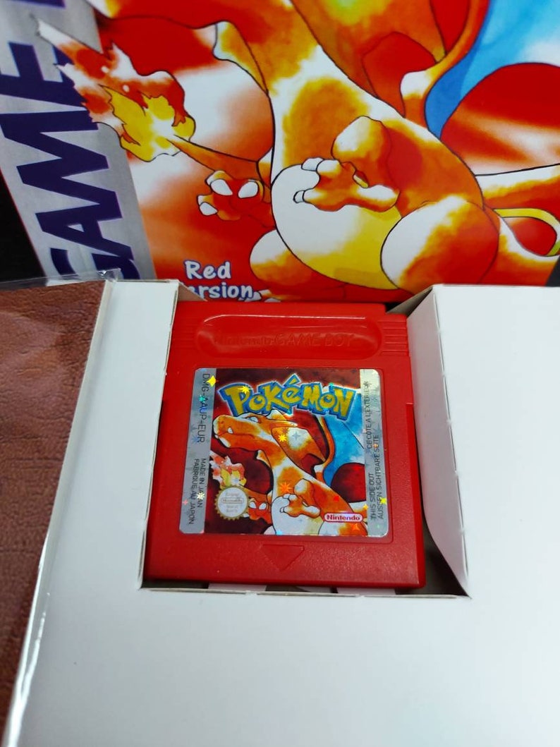 Genuine Nintendo Gameboy Pokemon Red Custom | Etsy