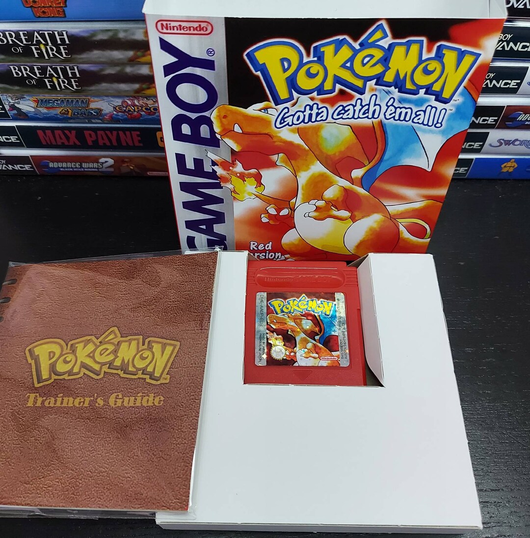 Genuine Nintendo Gameboy Pokemon Red Custom - Etsy