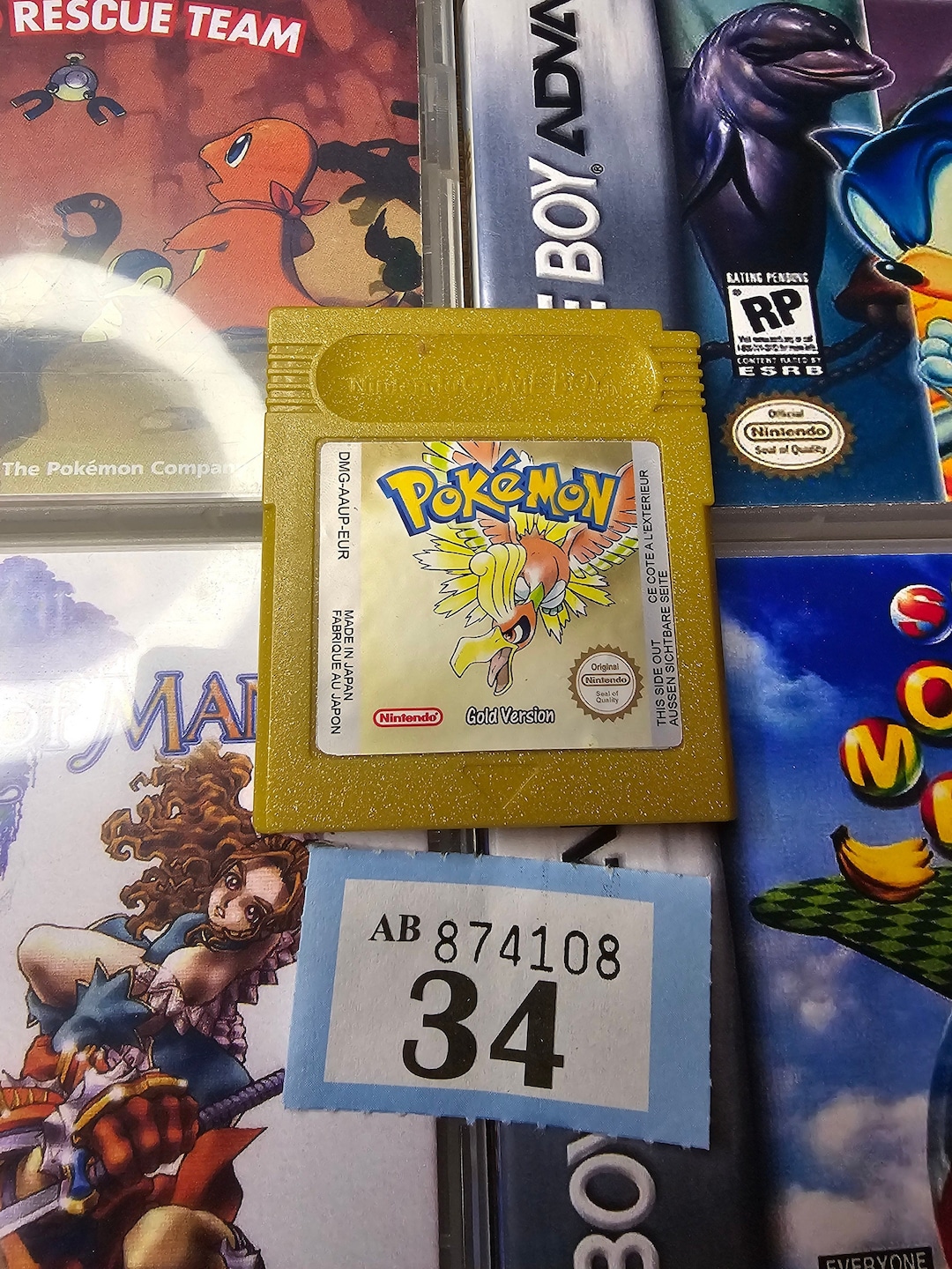 Genuine Nintendo Gameboy Pokemon Gold 34 - Etsy