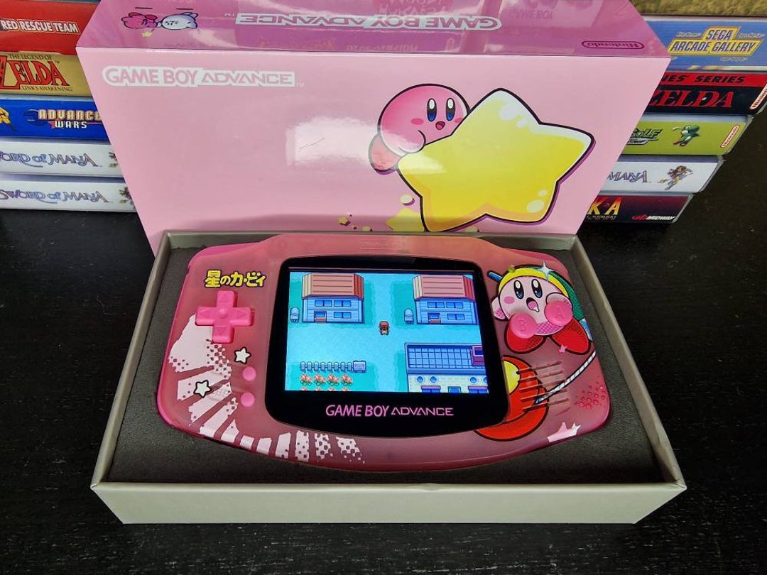 Nintendo Gameboy Advance Kirby Shell Funnyplaying ITA Backlit - Etsy
