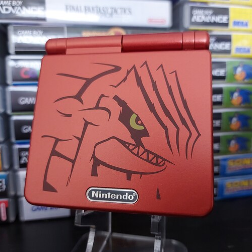 Gameboy Advance SP Transparent Clear Red IPS V2 Screen Mod | Etsy