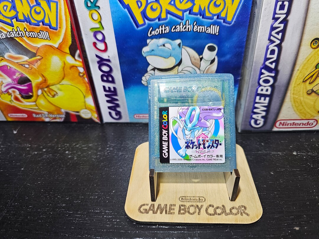 Genuine Gameboy Color Pokemon Crystal Custom Jpn Label, Cart Mod ...