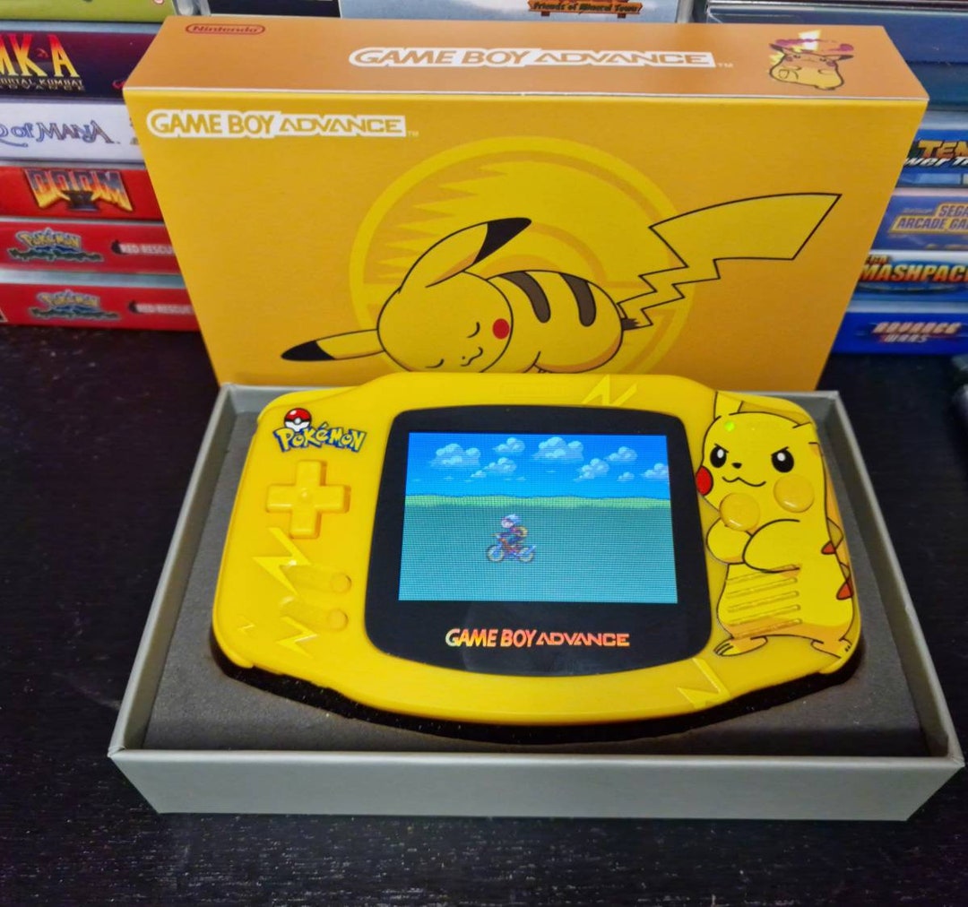Nintendo Gameboy Advance Pokemon Pikachu Shell, Funnyplaying Ips / Ags ...