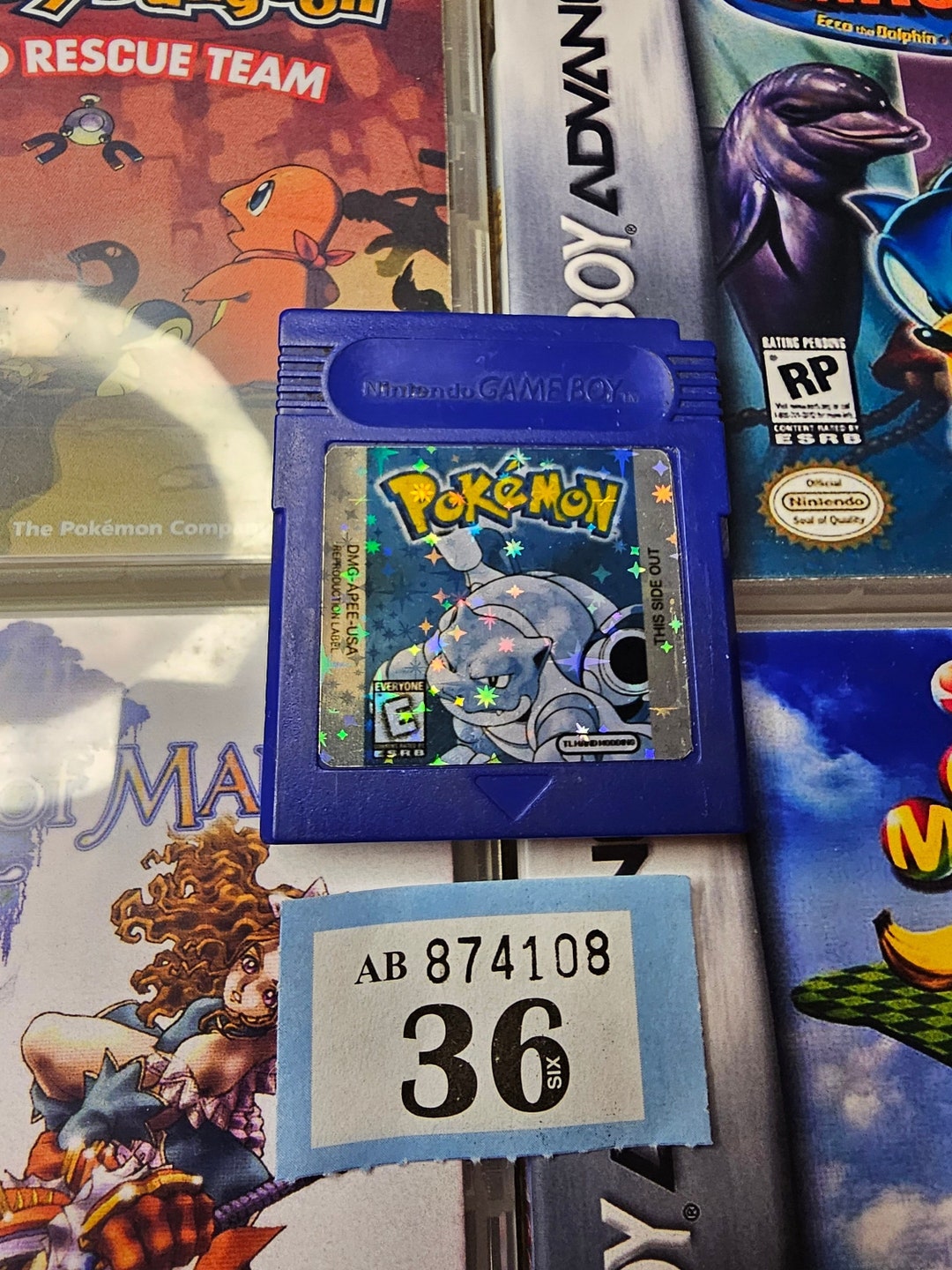 Genuine Nintendo Gameboy Advance Pokemon Blue 36 - Etsy