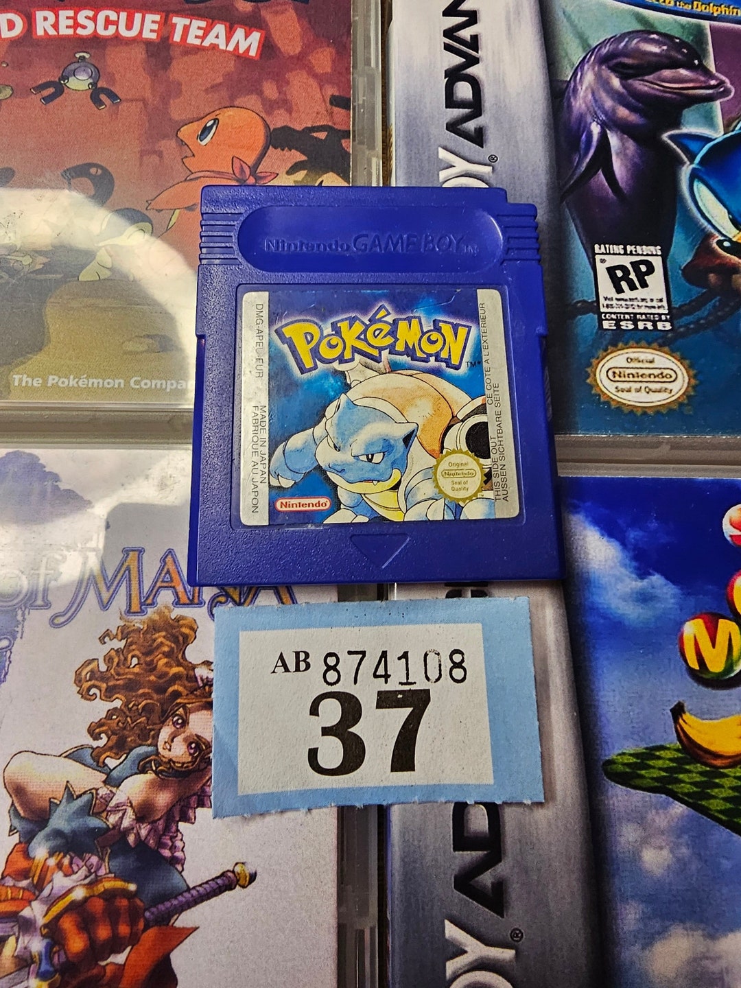 Genuine Nintendo Gameboy Advance Pokemon Blue 37 - Etsy