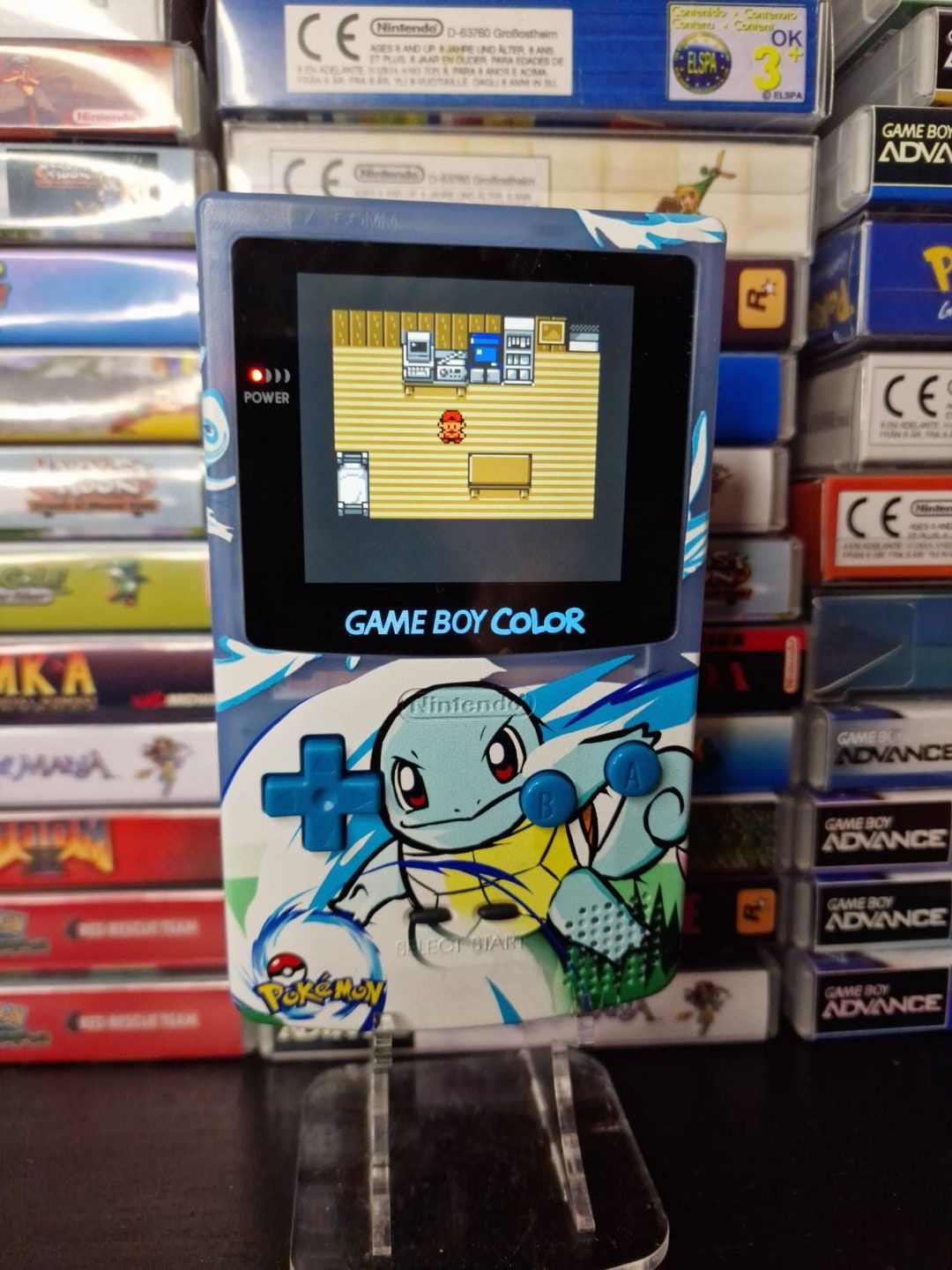 Nintendo Gameboy Color Uv Printed Squirtle Shell Funnyplaying Retro ...
