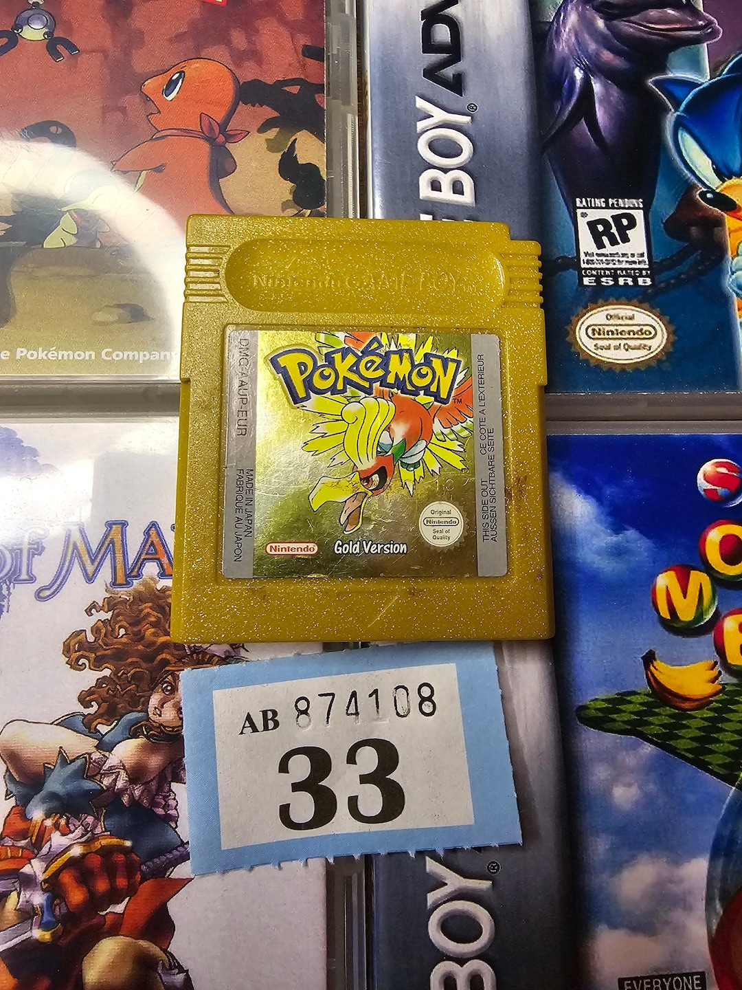 Genuine Nintendo Gameboy Pokemon Gold 33 - Etsy