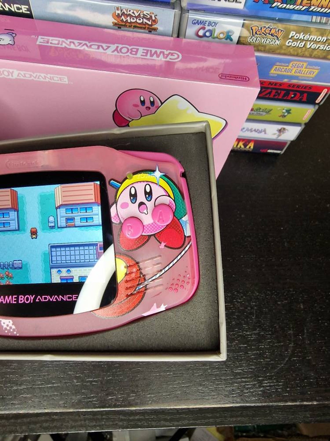 Nintendo Gameboy Advance Kirby Shell Funnyplaying ITA Backlit - Etsy