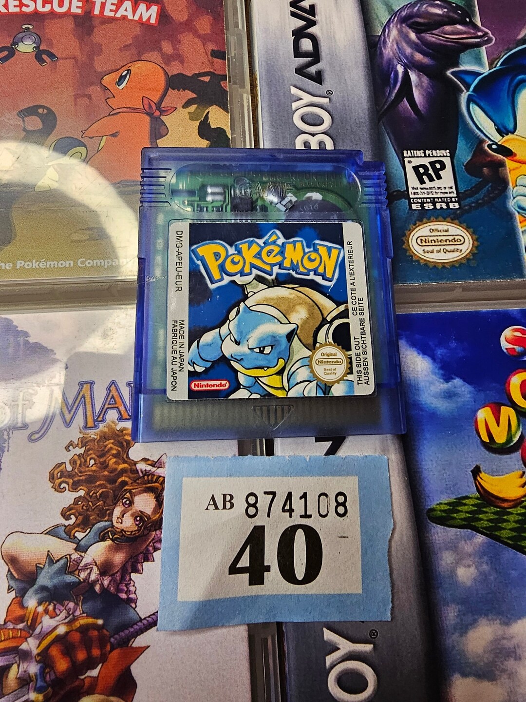 Genuine Nintendo Gameboy Advance Pokemon Blue 40 - Etsy