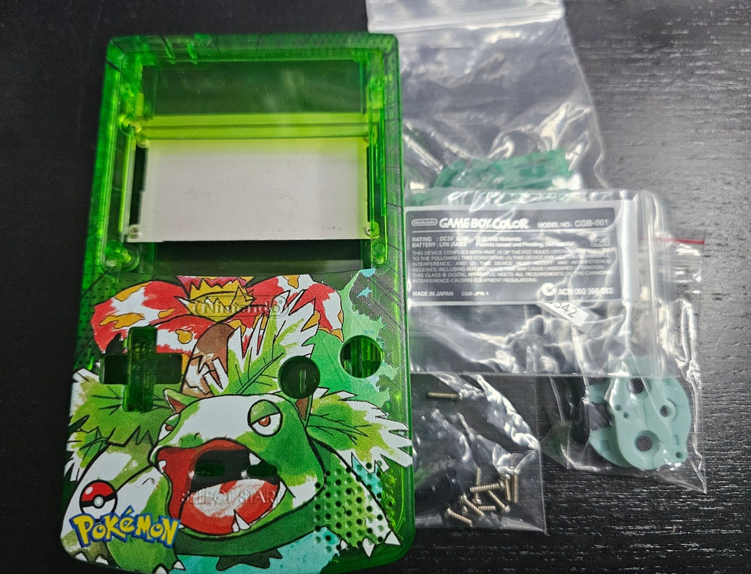 Pokemon Venusaur Gameboy Color Uv Printed Shell Funnyplaying Q5 Ips ...