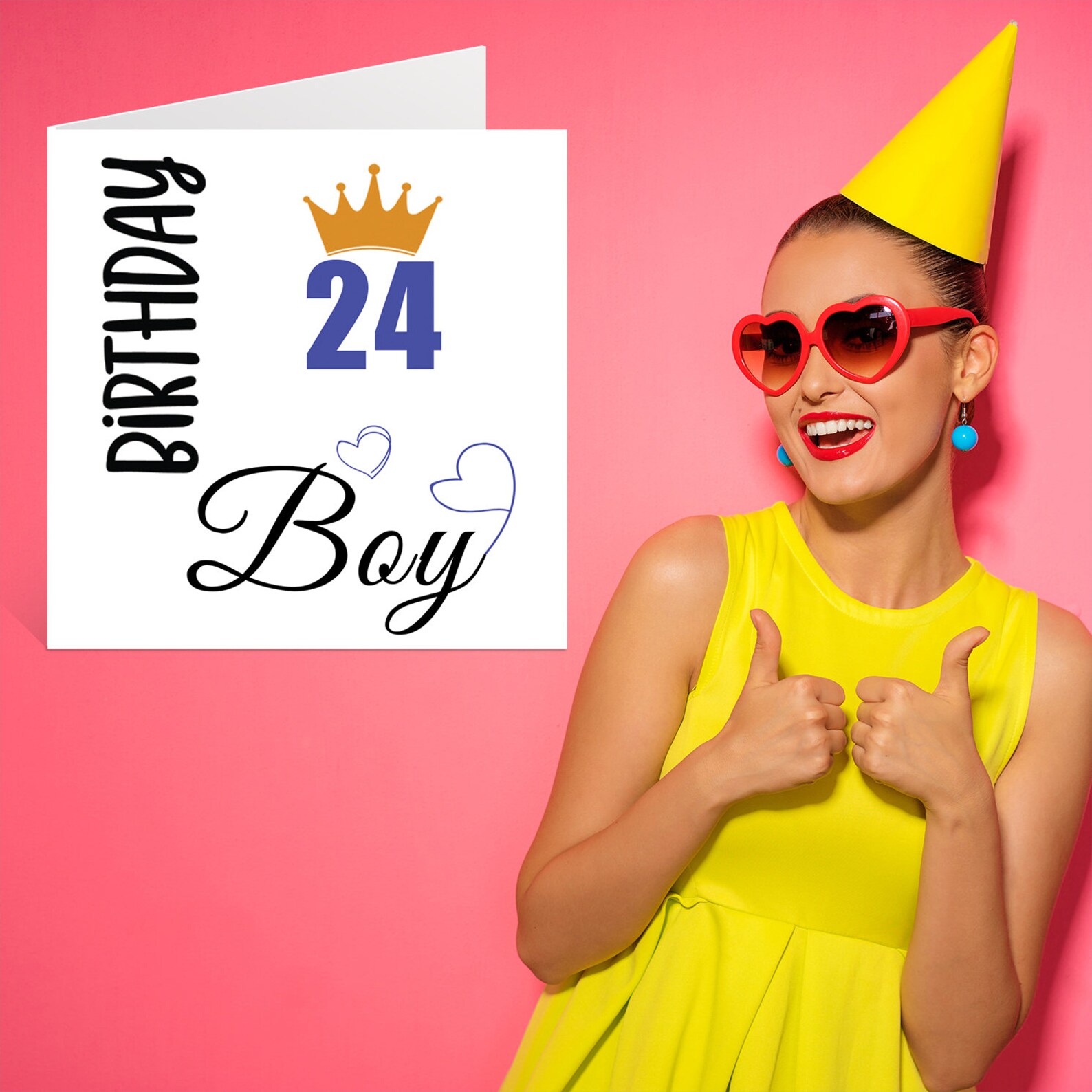 24th Birthday Card Men Birthday Boy Happy Birthday 24 Year - Etsy UK