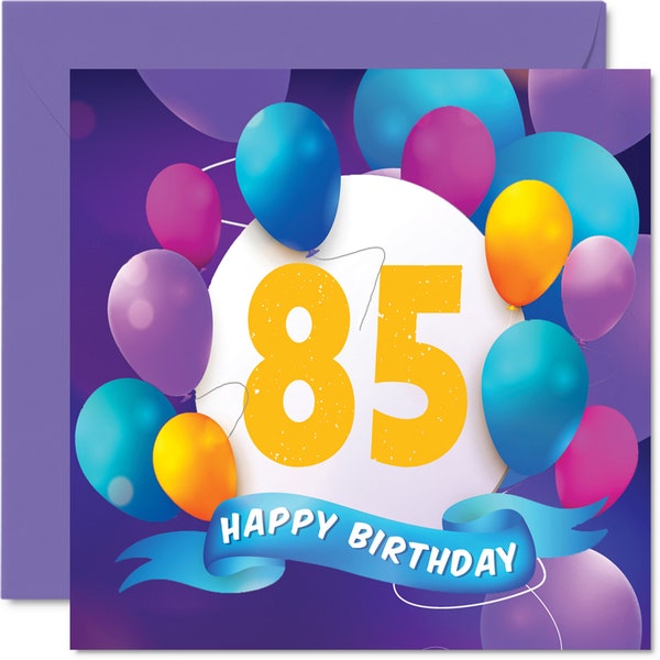 Birthday Cards for 85 Year Old Woman - Etsy UK