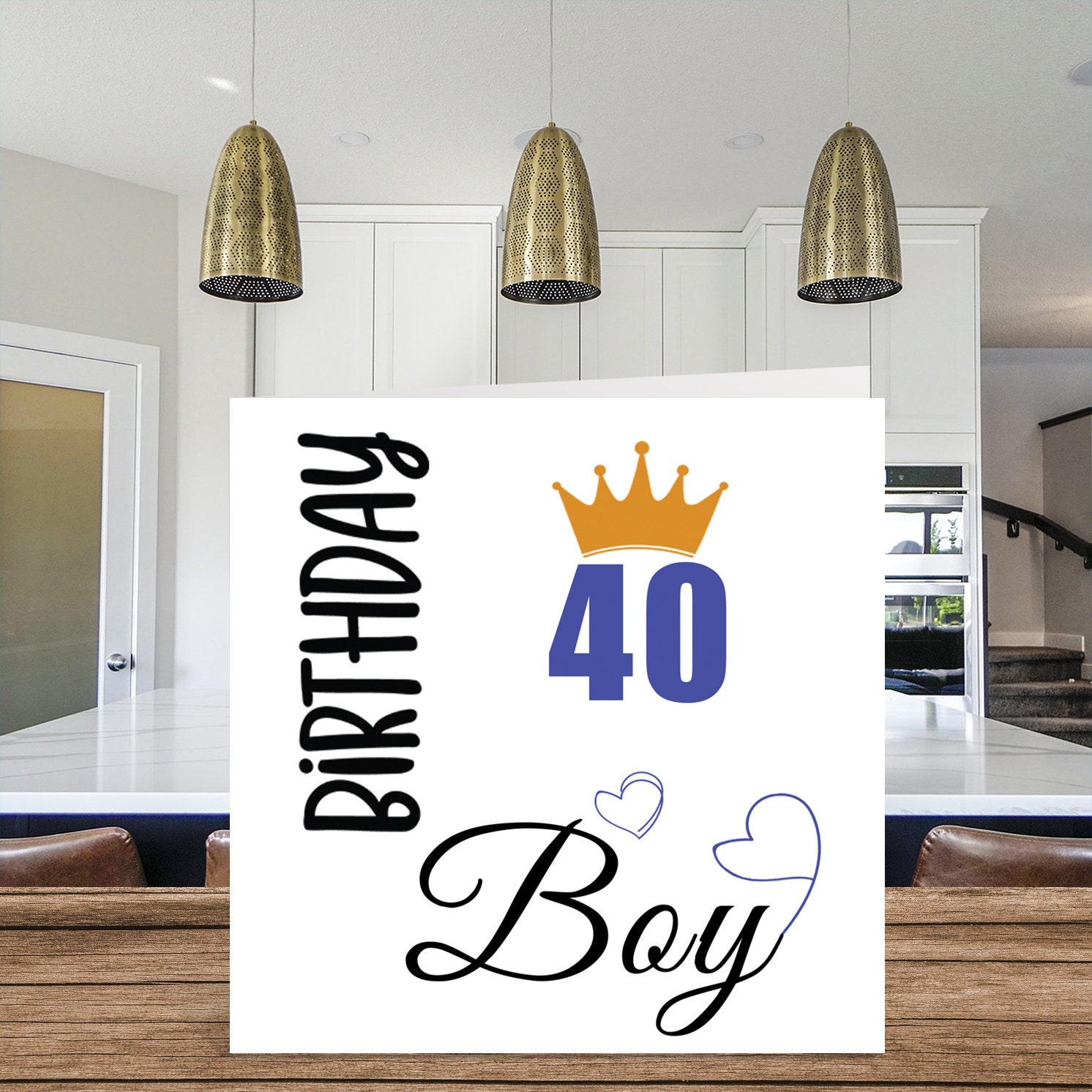 40th Birthday Card Men Birthday Boy Happy Birthday Cards - Etsy UK