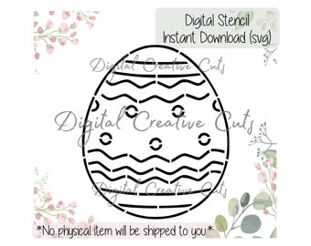 Easter Egg Stencil - Etsy