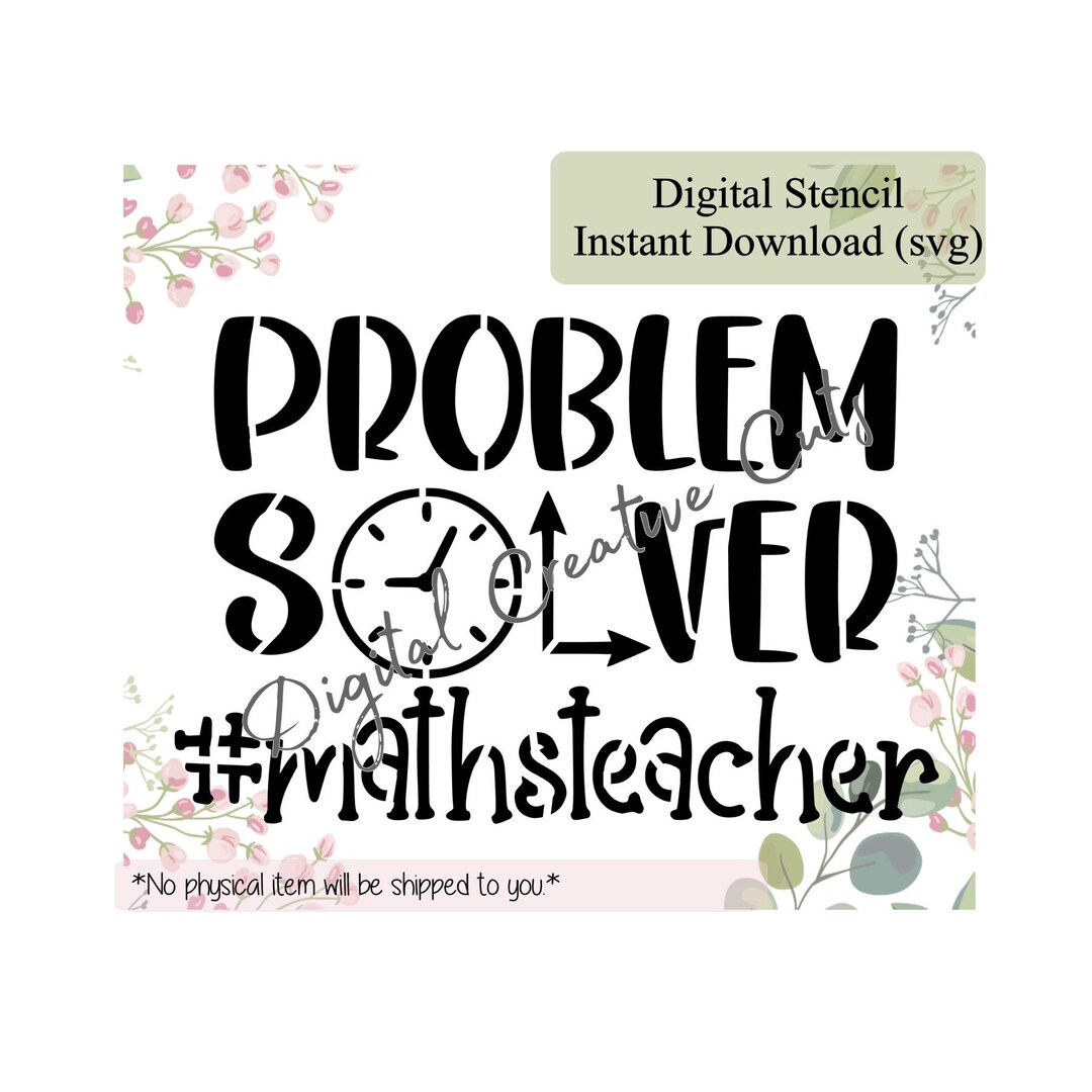 Mathematic Teacher Cookie Stencil Digital Instant Download SVG Cutting ...