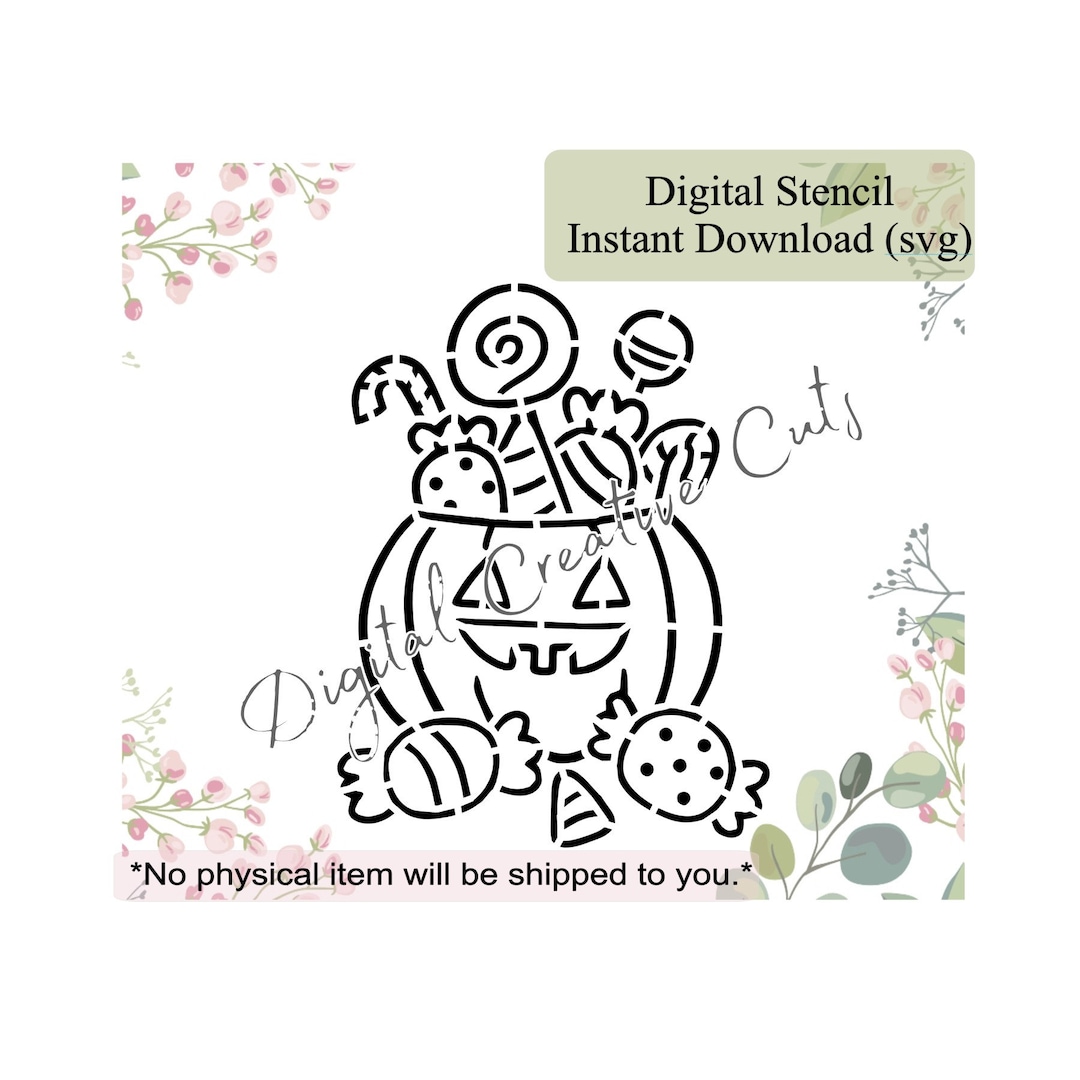 Halloween PYO Cookie Stencil Digital Download SVG Format File Personal Use Only. - Etsy