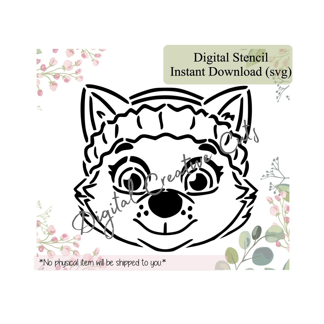 Dog PYO Cookie Stencil Digital Download SVG Cutting File Personal Use ...