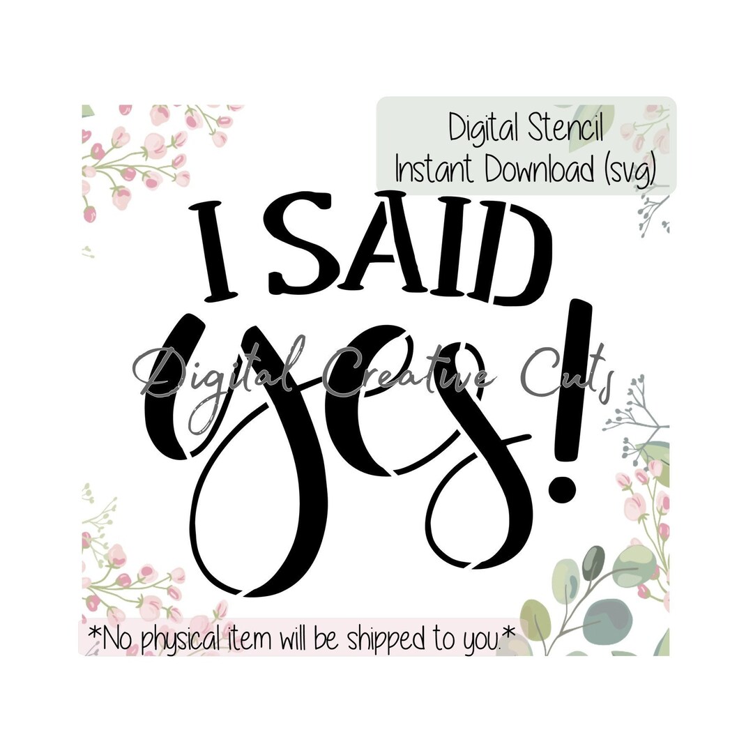 Engagement Wedding Digital Download Cookie Stencil SVG Format File ...