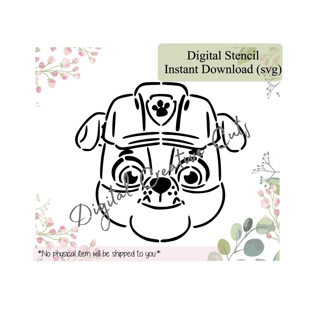 Dog PYO Cookie Stencil Digital Download SVG Cutting File Personal Use ...