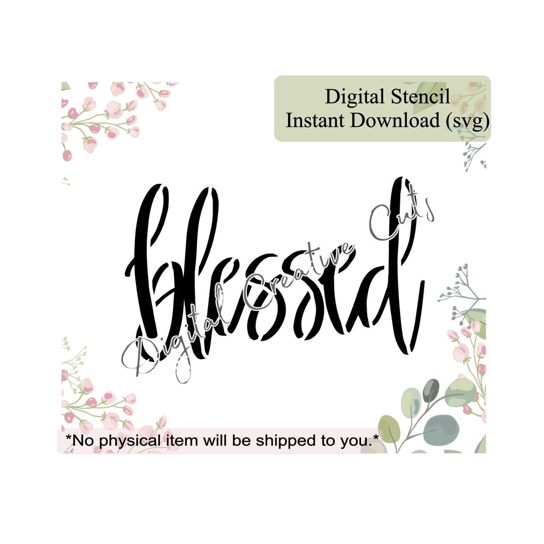 Blessed Cookie Stencil Digital Instant Download SVG File Personal Use ...