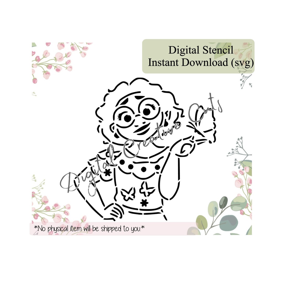 Character PYO Cookie Stencil Digital Download SVG Cutting File Personal ...