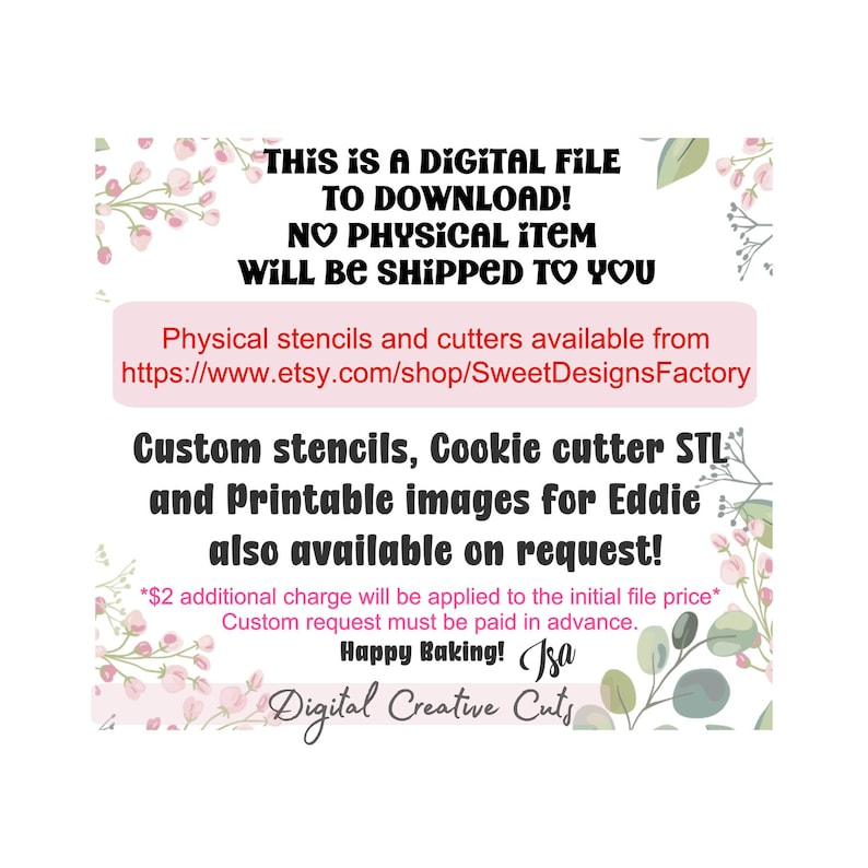 Christmas Six Seven Bear PYO Cookie Stencil Paint Your Own Instant ...