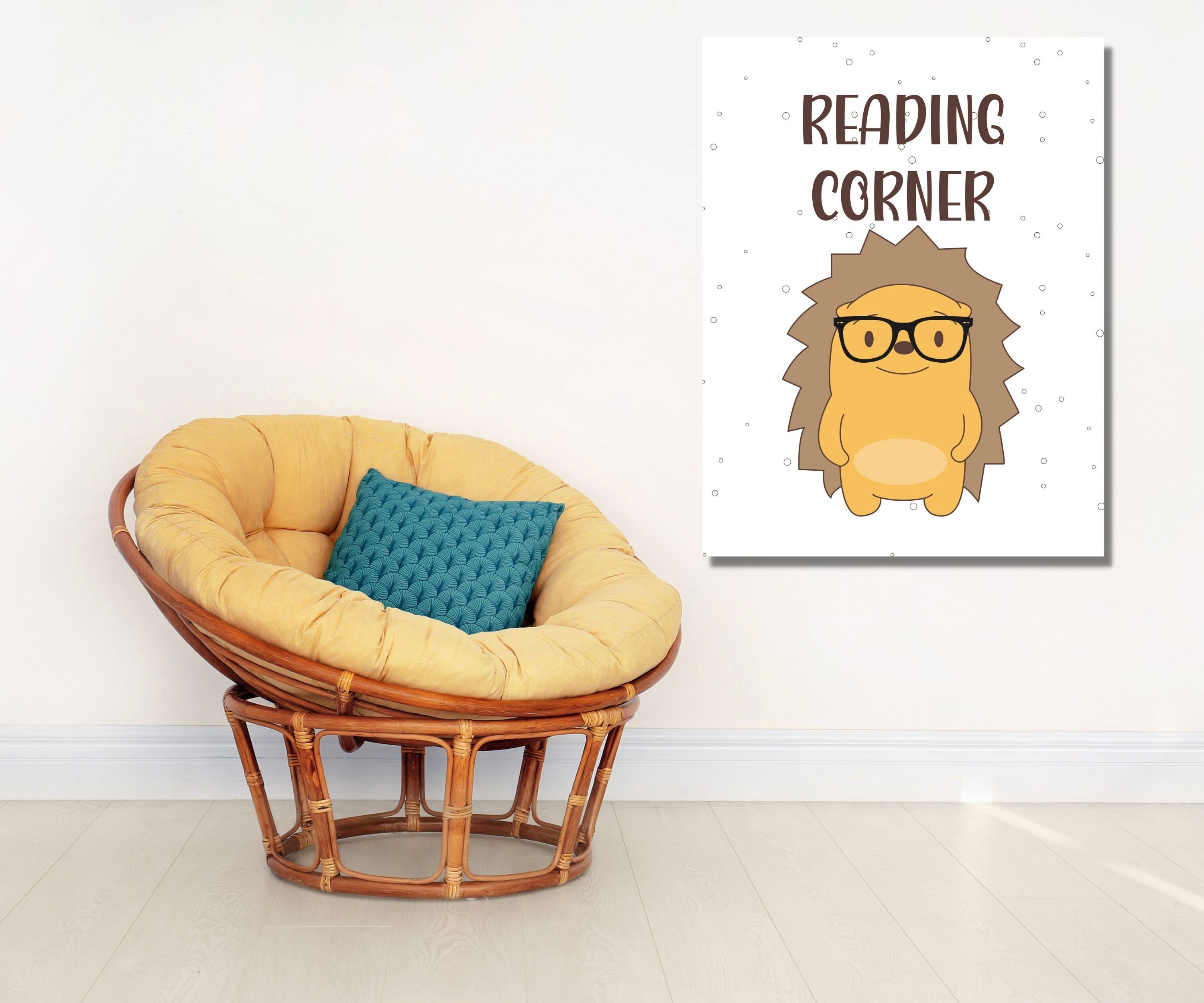 Hedgehog Reading Corner Classroom Decor Classroom Poster | Etsy