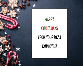 Boss Christmas Card | Etsy