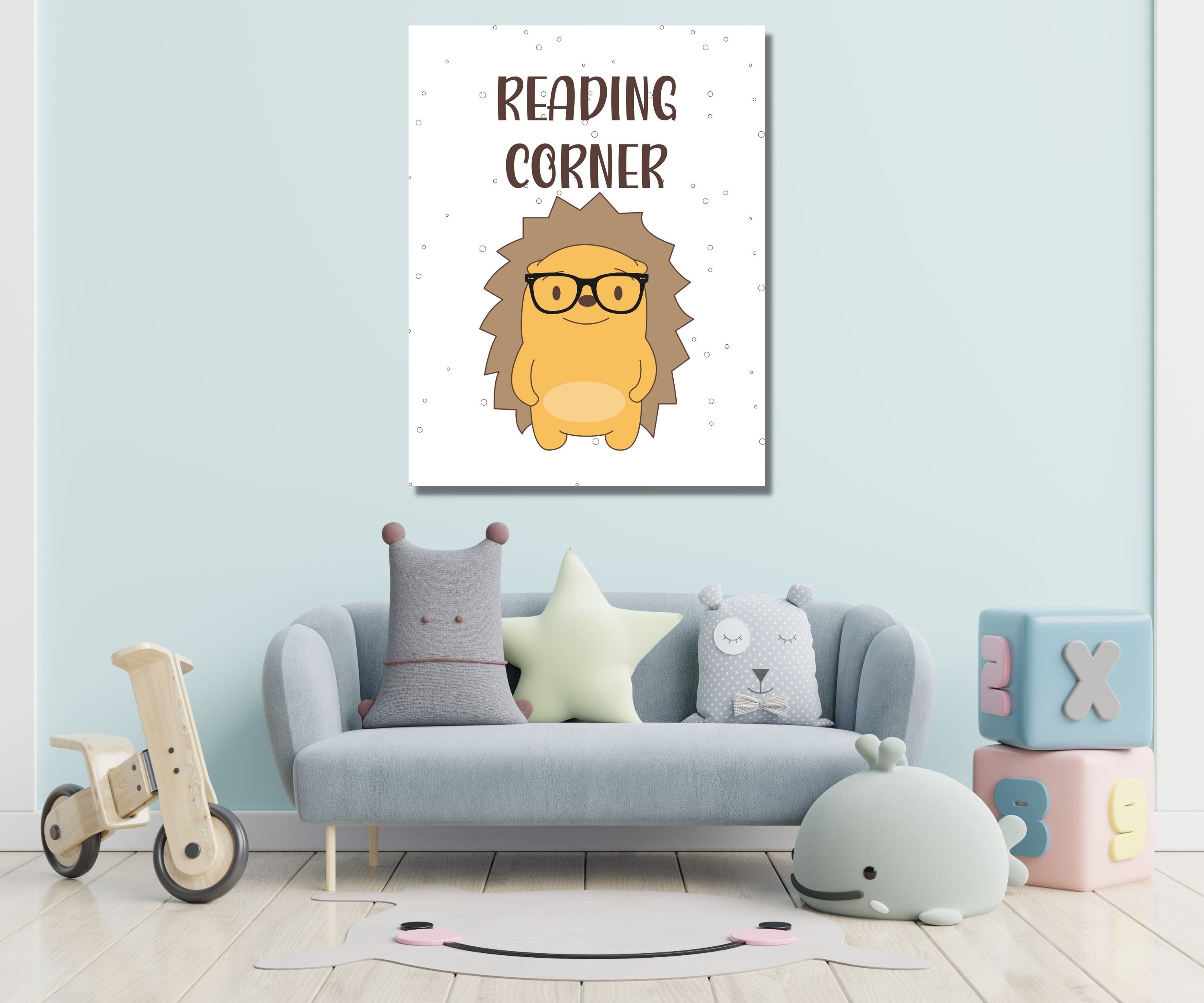 Hedgehog Reading Corner Classroom Decor Classroom Poster | Etsy