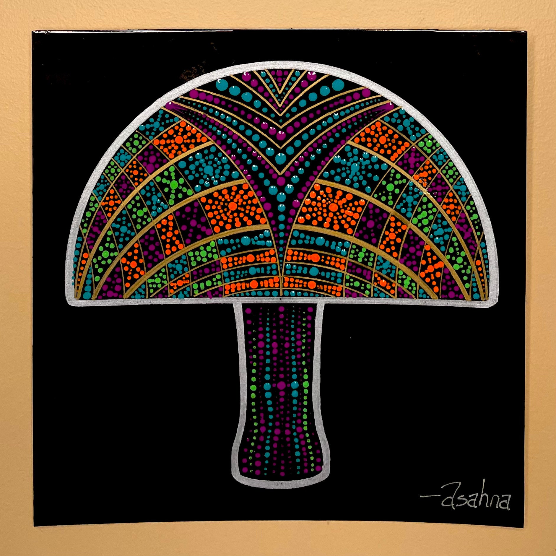 Painting 3/12 UV Reactive So Mush Love to the Ancient Ones *ORIGINAL ...