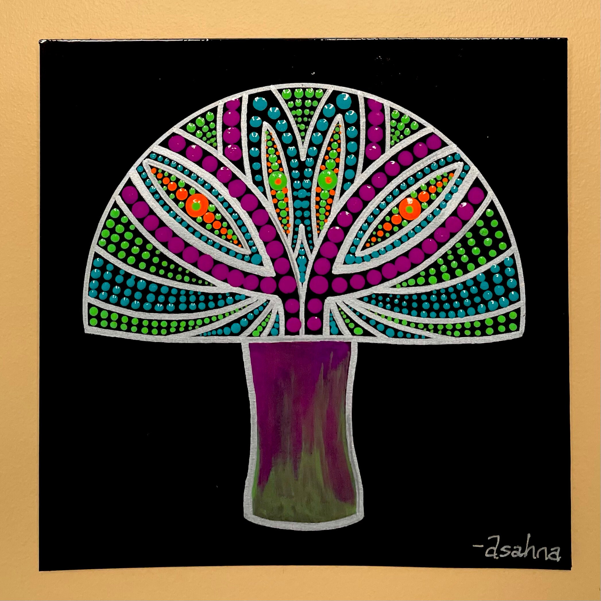 Painting 3/12 UV Reactive So Mush Love to the Ancient Ones *ORIGINAL ...