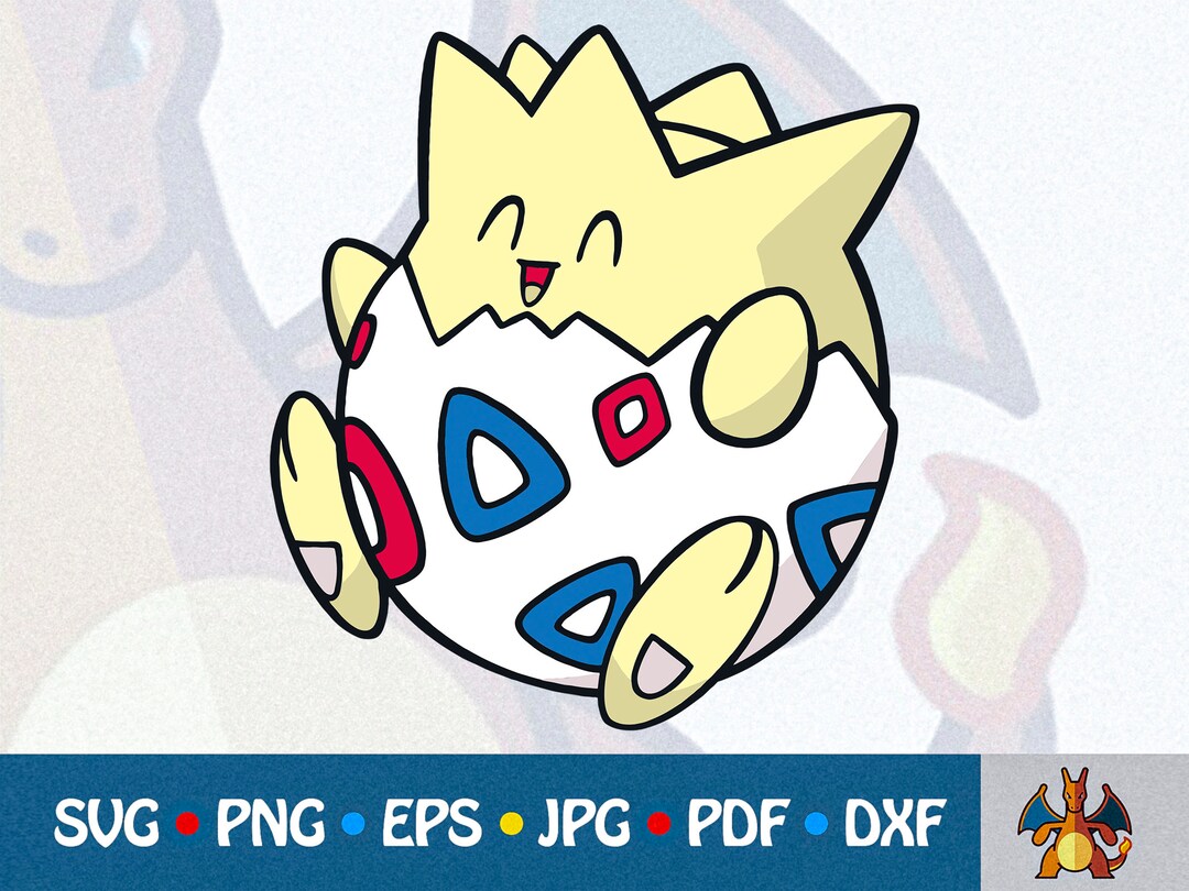 Togepi SVG Clipart Sticker Silhouette Cut Files Printable - Etsy Israel