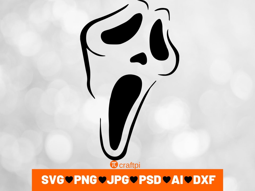 Scream Face SVG Cut Files for Cricut Silhouette Vector Instant Digital ...