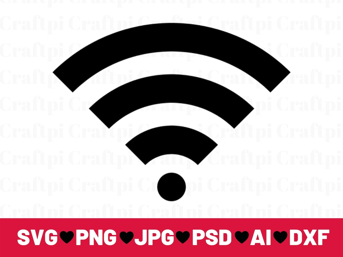 Wifi Signal Sign Svg.cut Files for Cricut. - Etsy