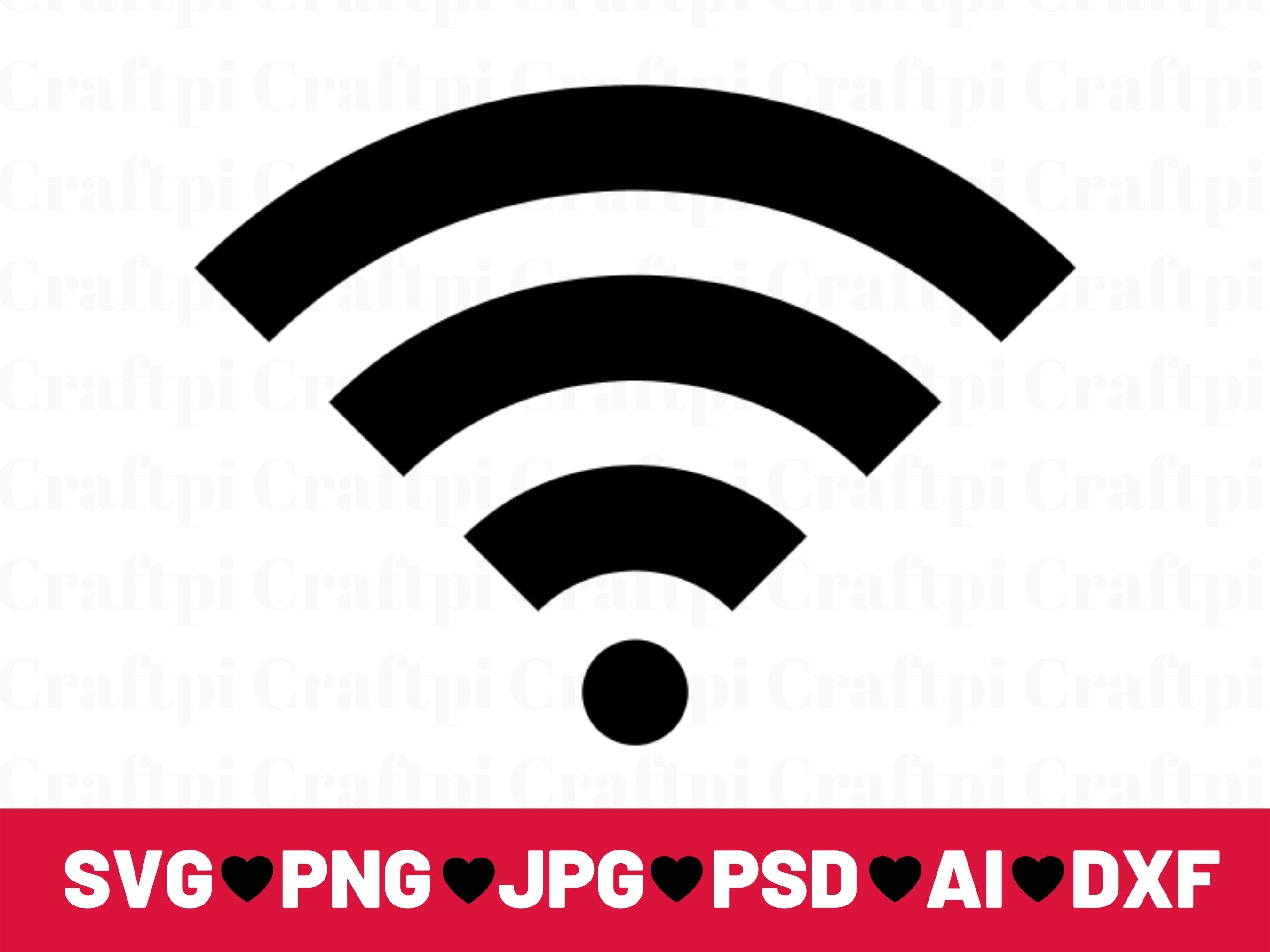 Wifi Signal Sign Svg.cut Files for Cricut. - Etsy