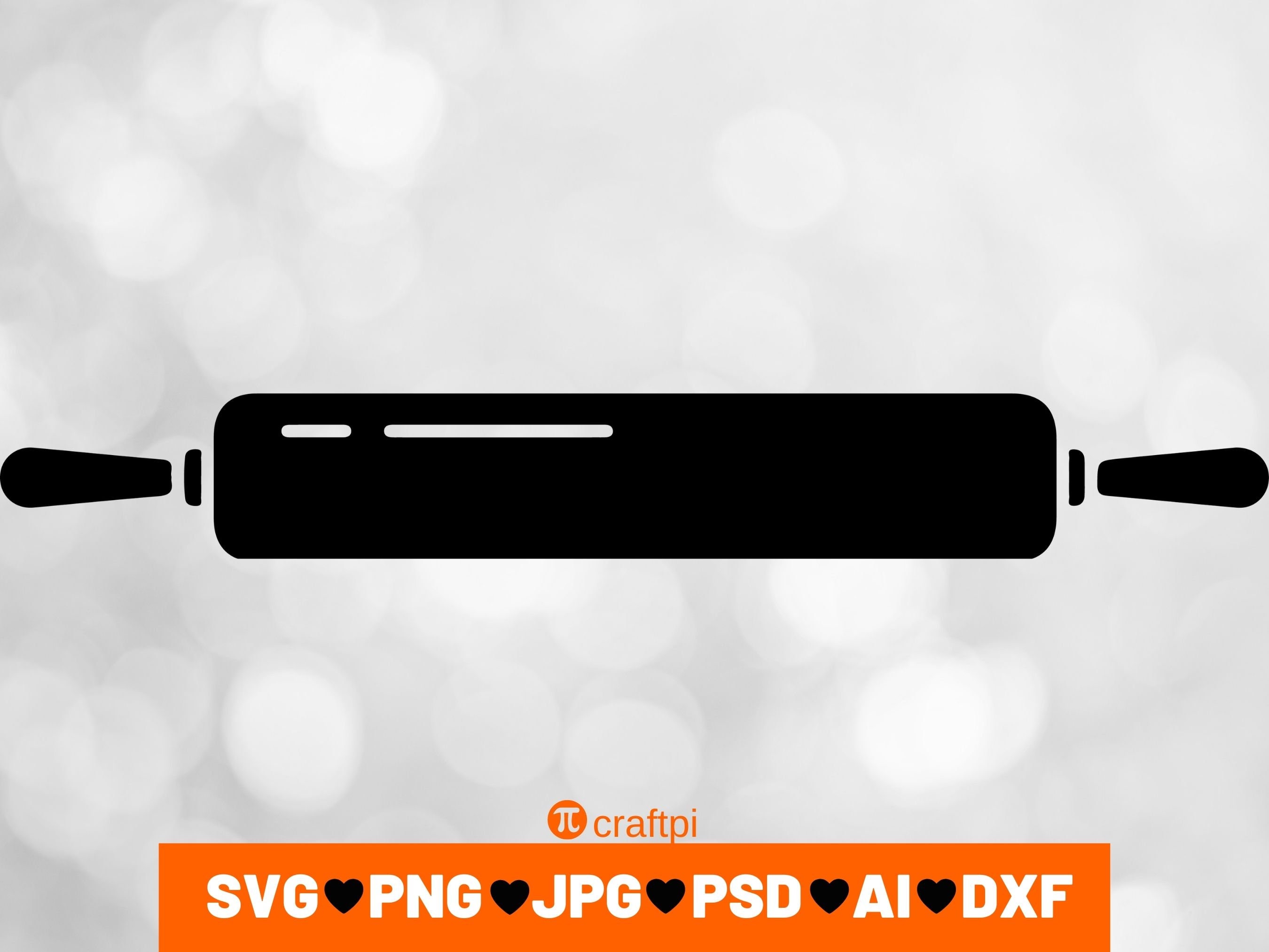 Rolling Pin SVG Cut Files for Cricut Silhouette Vector - Etsy