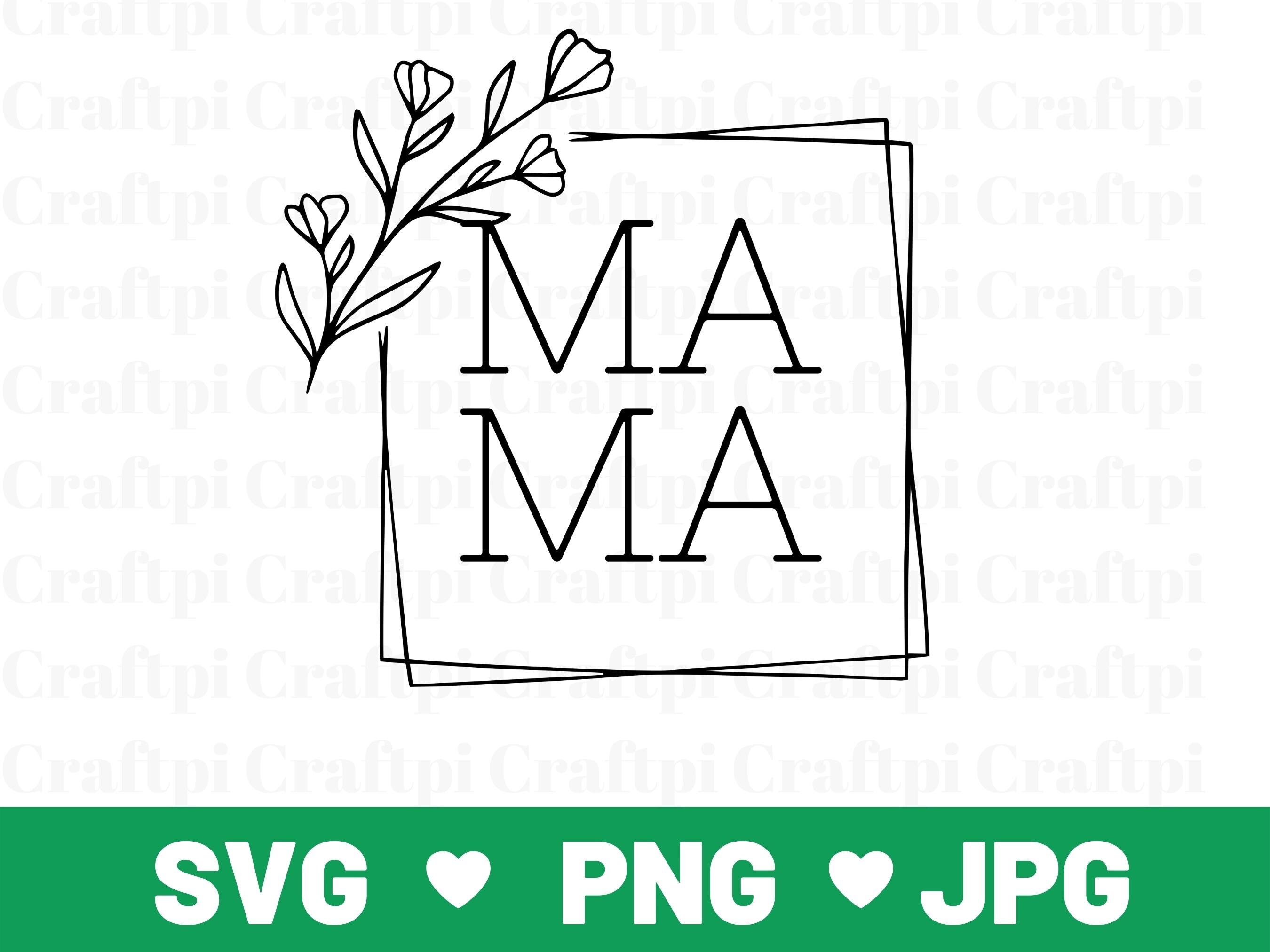 Mama Square Flower Svg Mama Square Floral Shirt Design for - Etsy