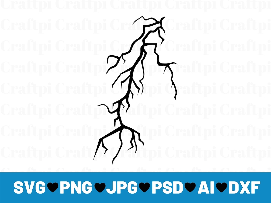 Thunder Svg Cut Files for Cricut Silhouette Vector Instant Digital ...