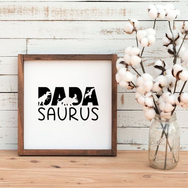 Dada Saurus Svg Dinosaur Svg Daddy Saurus Svg Digital - Etsy