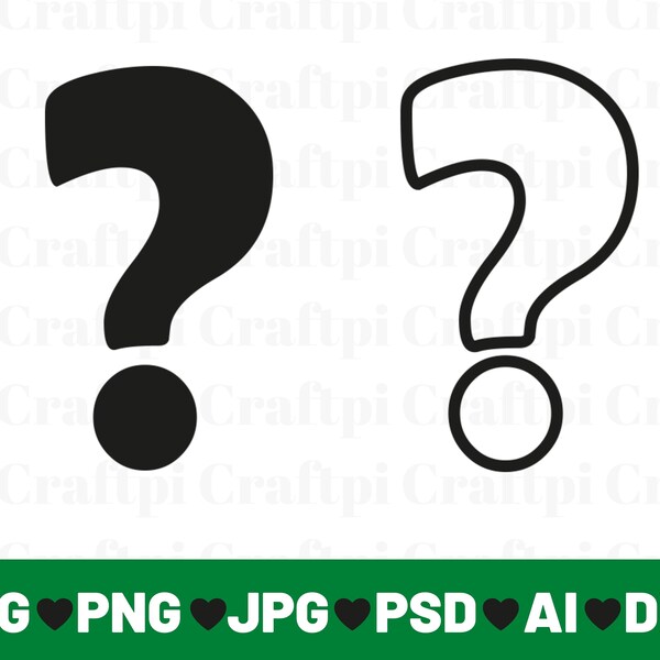 Question Mark Svg - Etsy