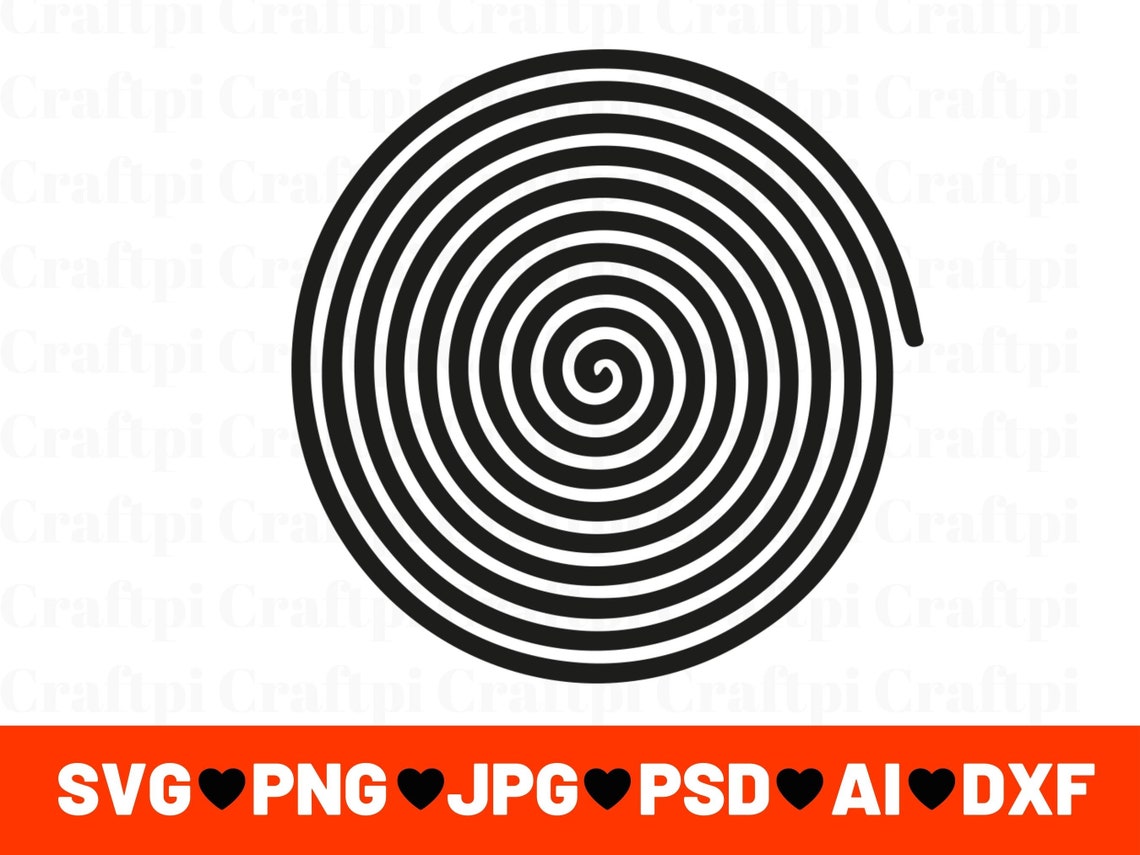 Schwarz und weiß Spirale SVG, Archimedische Spirale SVG, Hypnose Kreis ...