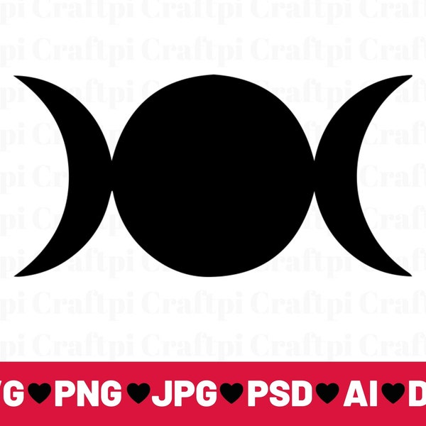 Triple Goddess Svg - Etsy