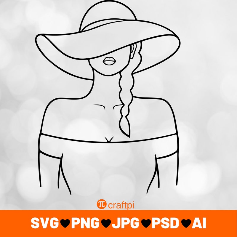 Woman Outline Art - Etsy