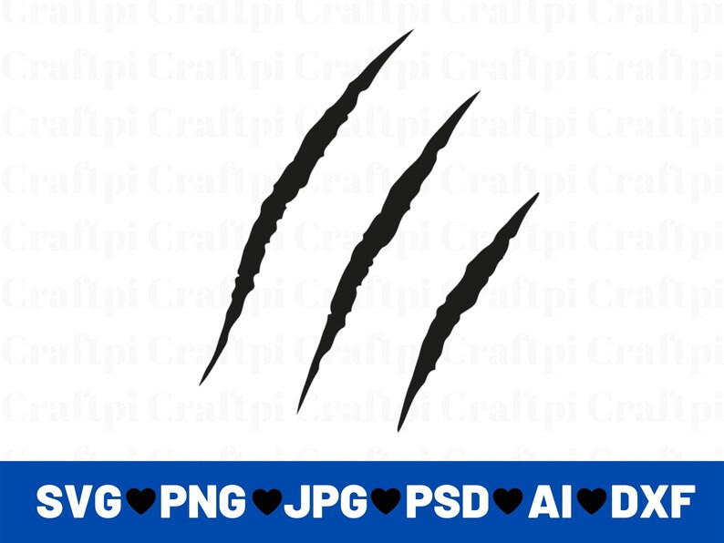 Scratch Scar Svg Cut Files for Cricut - Etsy