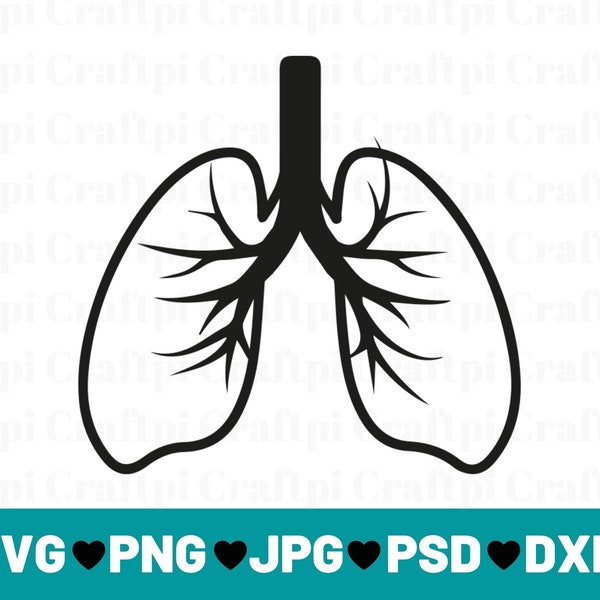 Lung Svg - Etsy