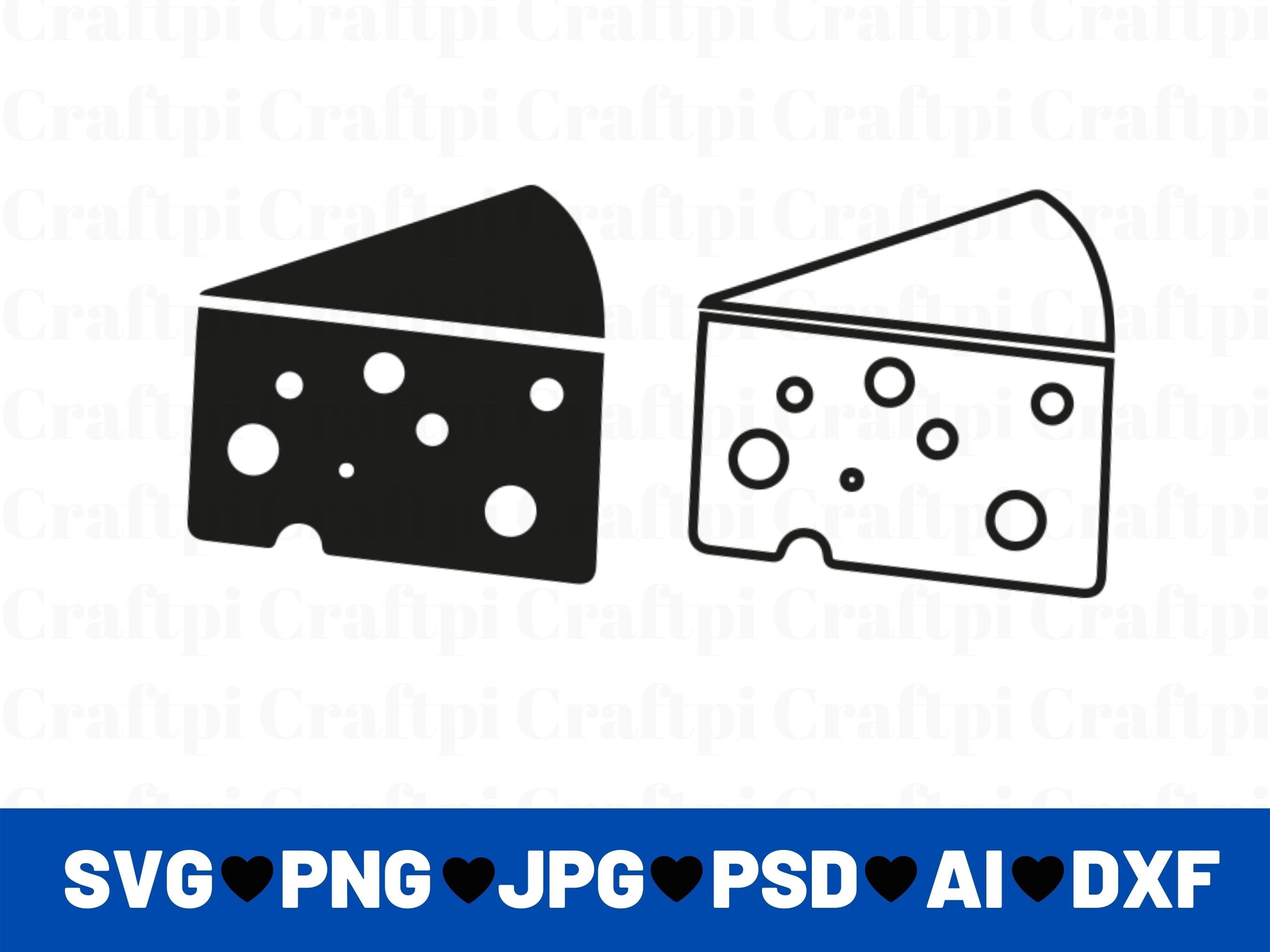 Cheese Svg Cut Files for Cricut Silhouette Vector - Etsy