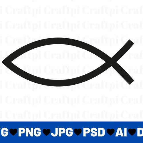 Christian Fish SVG Jesus Fish Svg God Fish Svg Vector Cut - Etsy